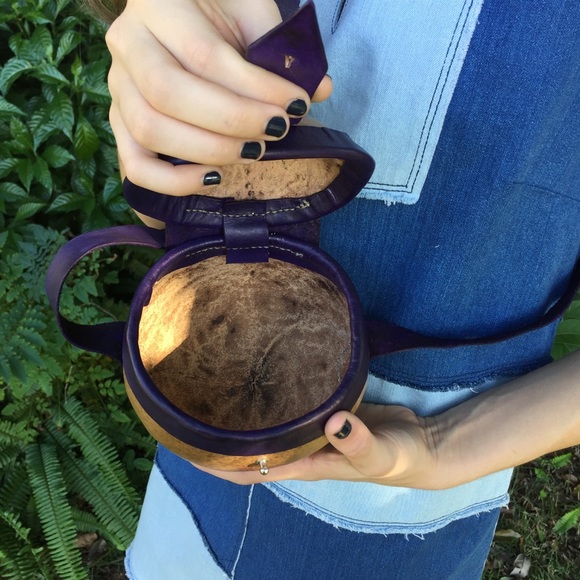 Jacmel & Co. | Bags | Jacmel Co Haiti Calabash Bag Leather Crossbody ...